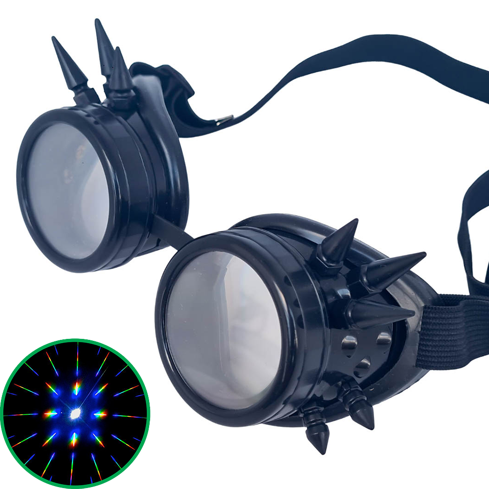 Black Steampunk Diffraction Goggles – Euphorium Store