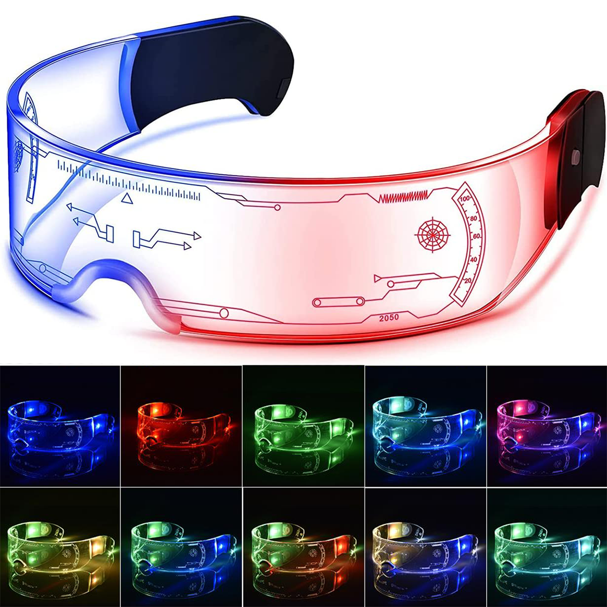 Cyberpunk LED Glasses – Euphorium Store