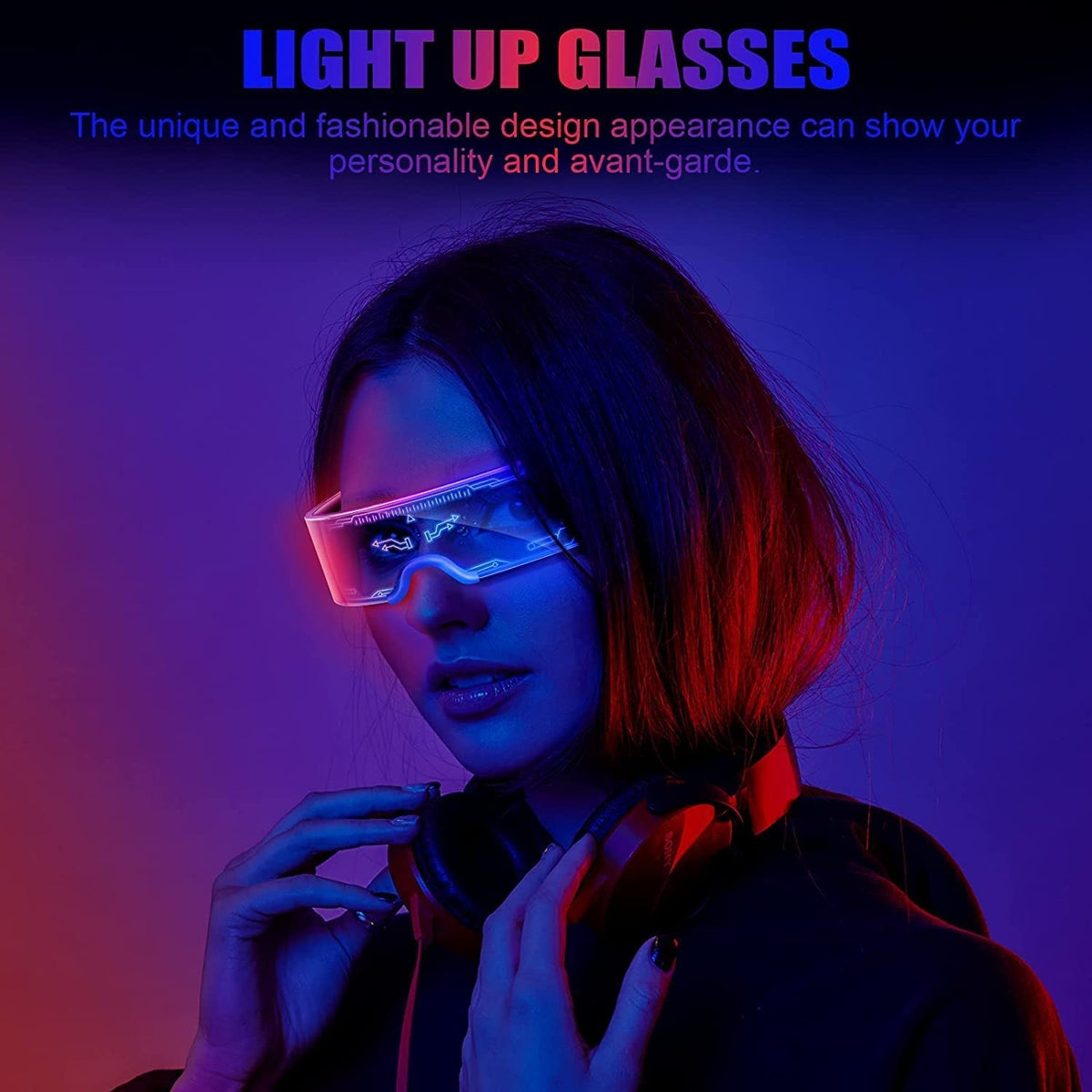 Cyberpunk LED Glasses – Euphorium Store
