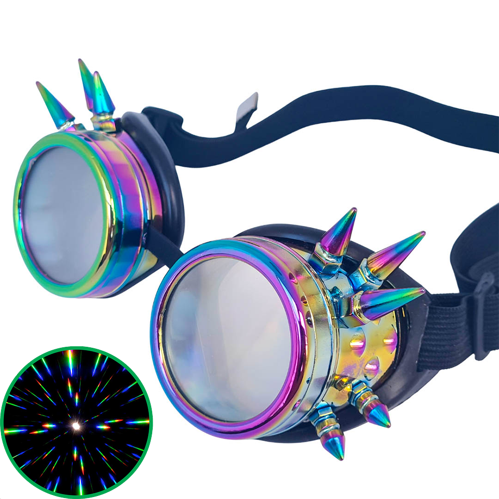 Psychedelic Steampunk Ultimate Diffraction Goggles – Euphorium Store